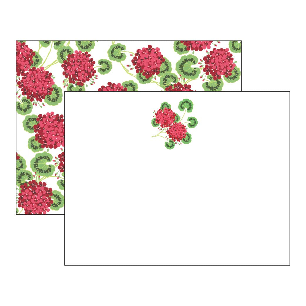 Geranium Notecards with Envelopes – Dorothy Draper Home