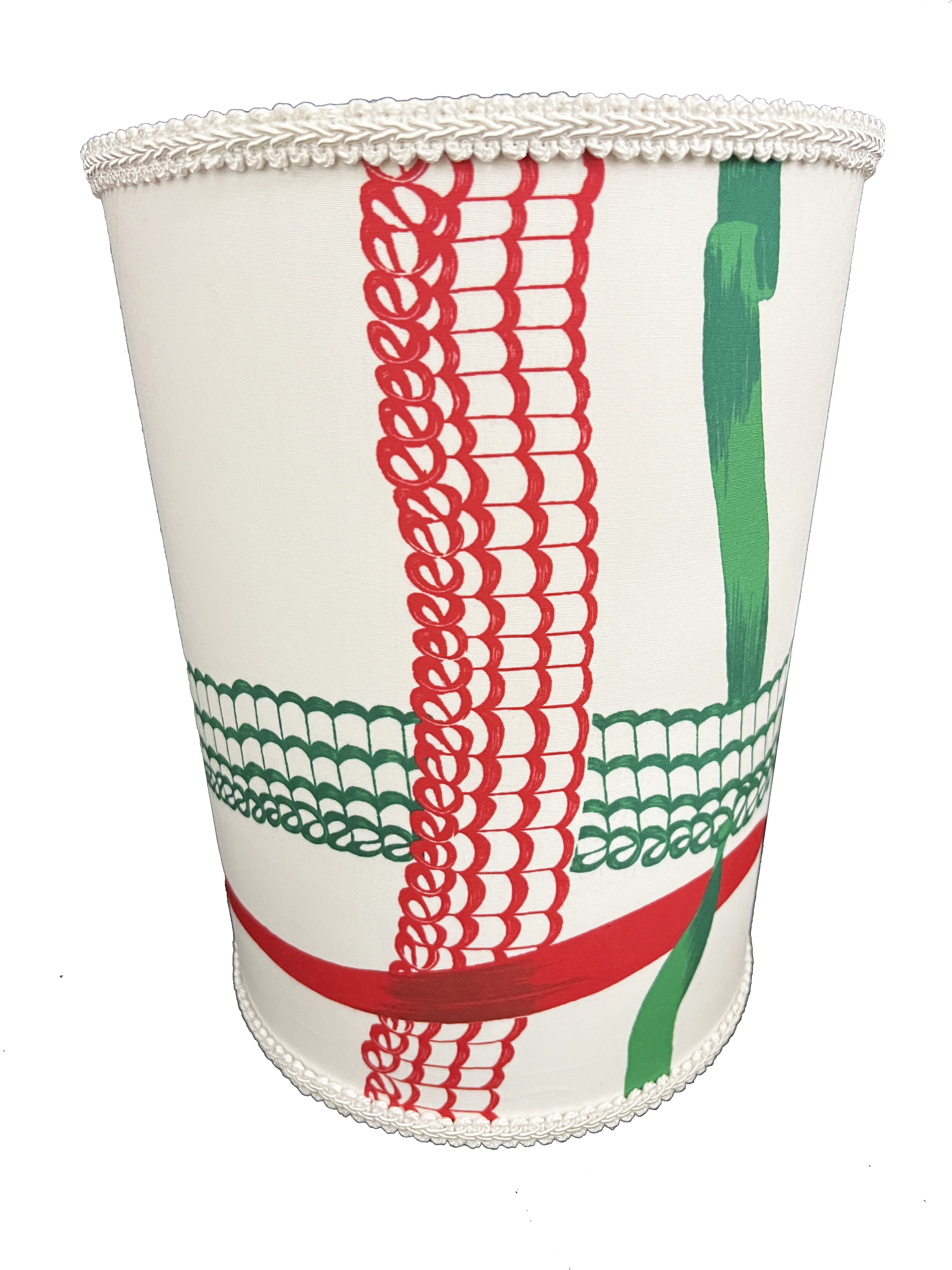 Waste Basket - Nahant Ribbon Festive – Dorothy Draper Home