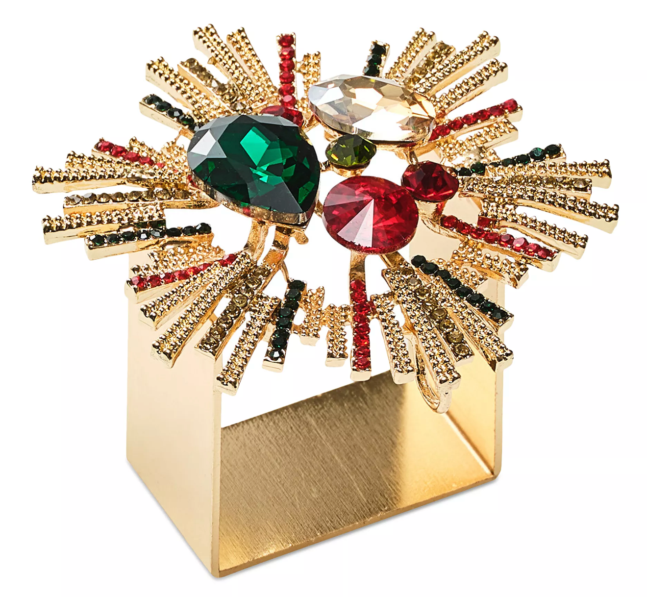 Jeweled Holiday Napkin Rings, Set of 4 in box – Dorothy Draper Home