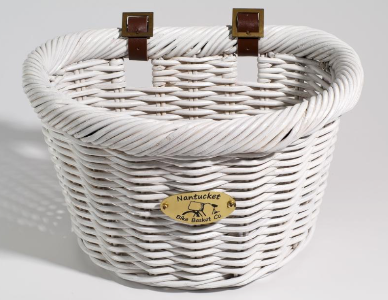 Rattan Cruiser Bike Basket - White – Dorothy Draper Home